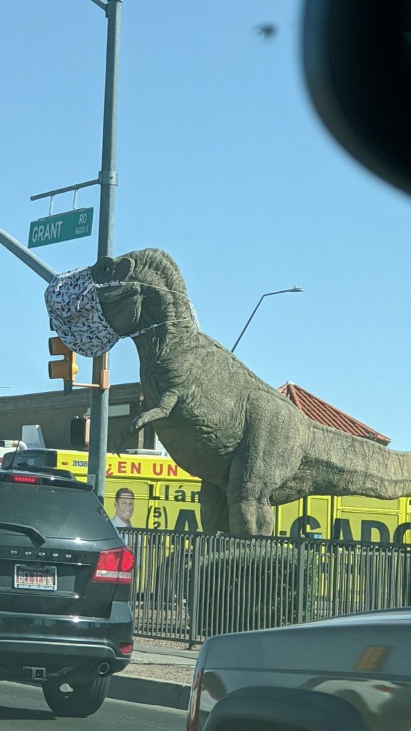 T-Rex being safe. | Scrolller