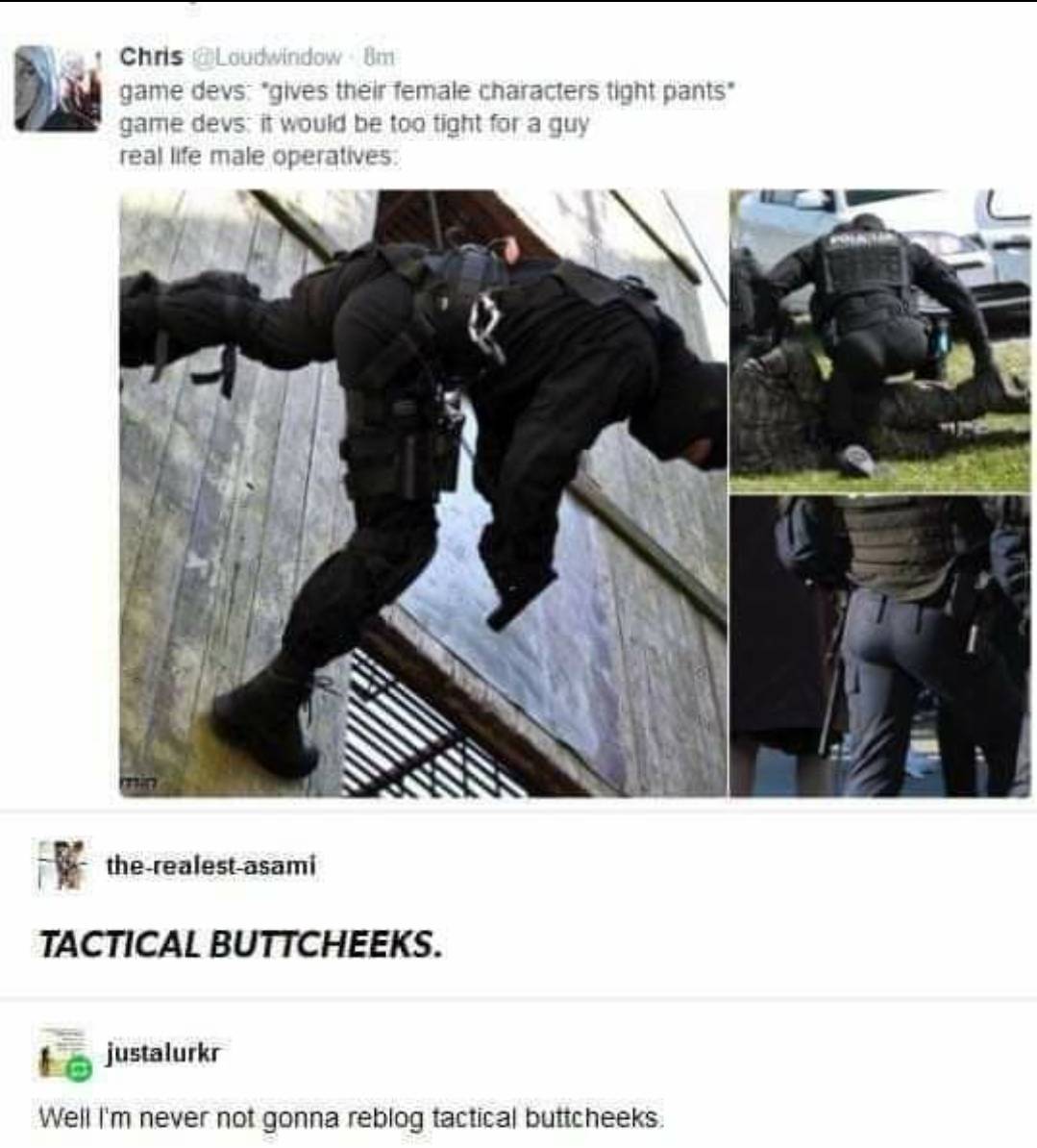 Tactical Buttcheeks | Scrolller