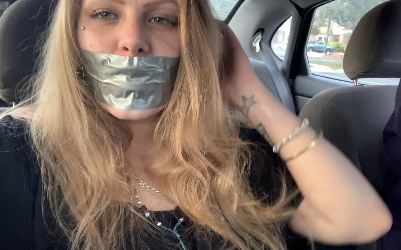 Tape Gag Selfie In the car (Video on YT) | Scrolller