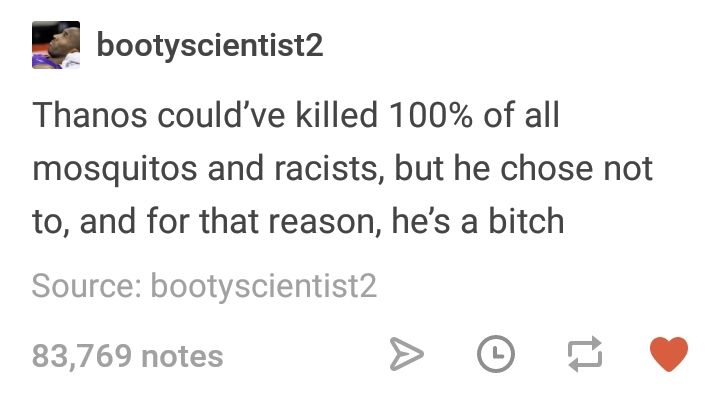 Thanos is the worst | Scrolller