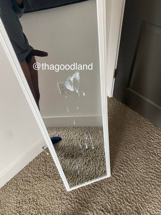 The aftermath of busting all over my mirror | Scrolller