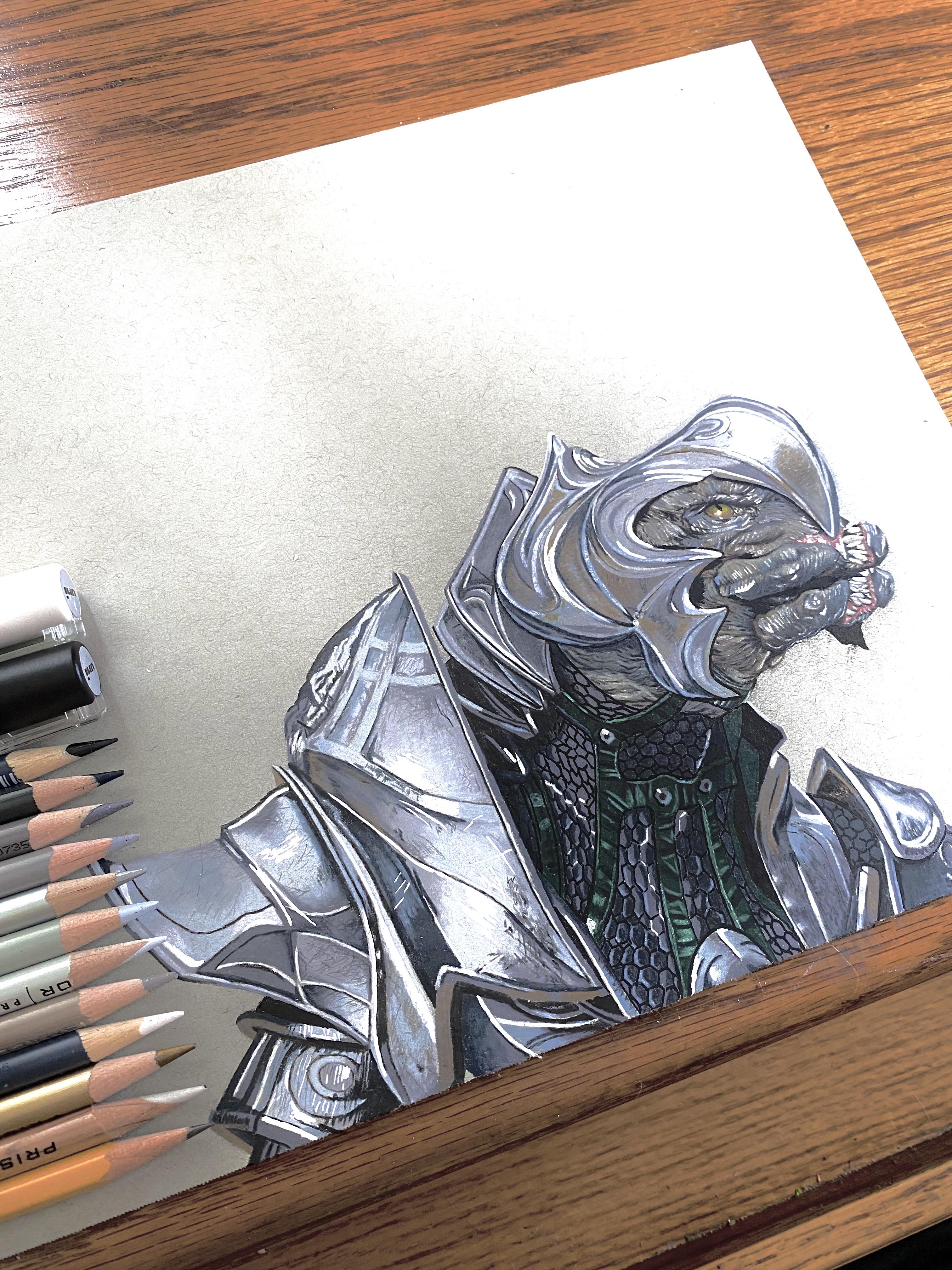 The Arbiter Drawing | Scrolller