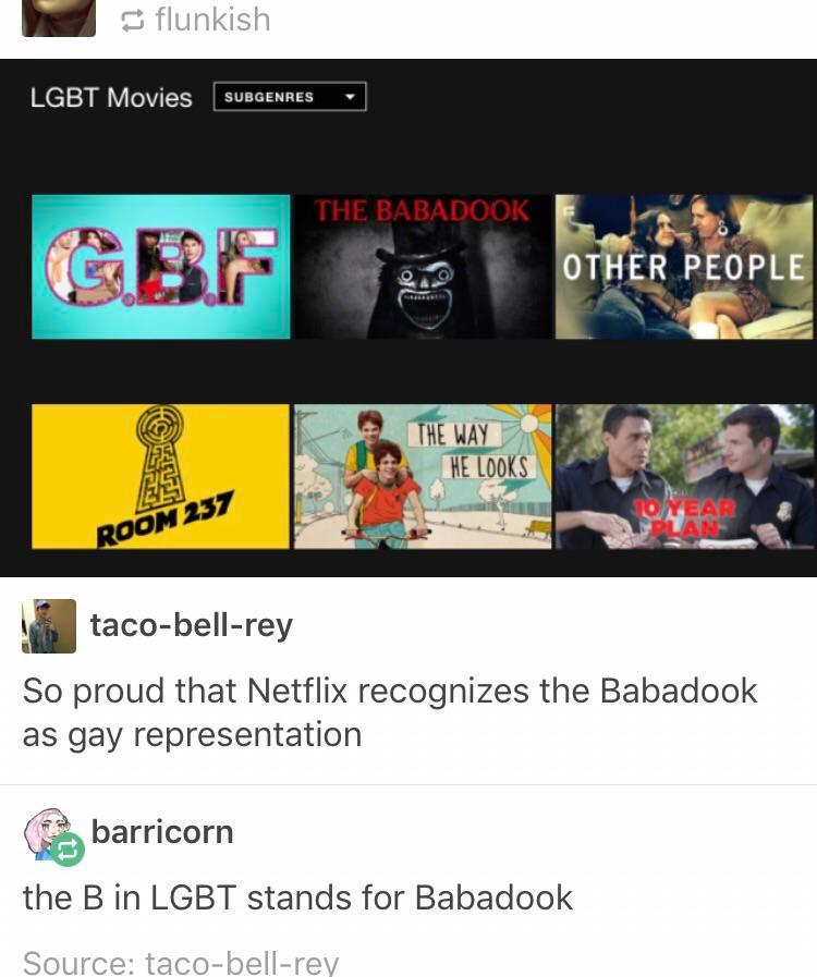 The babadook was obviously gay. There’s no denying that | Scrolller