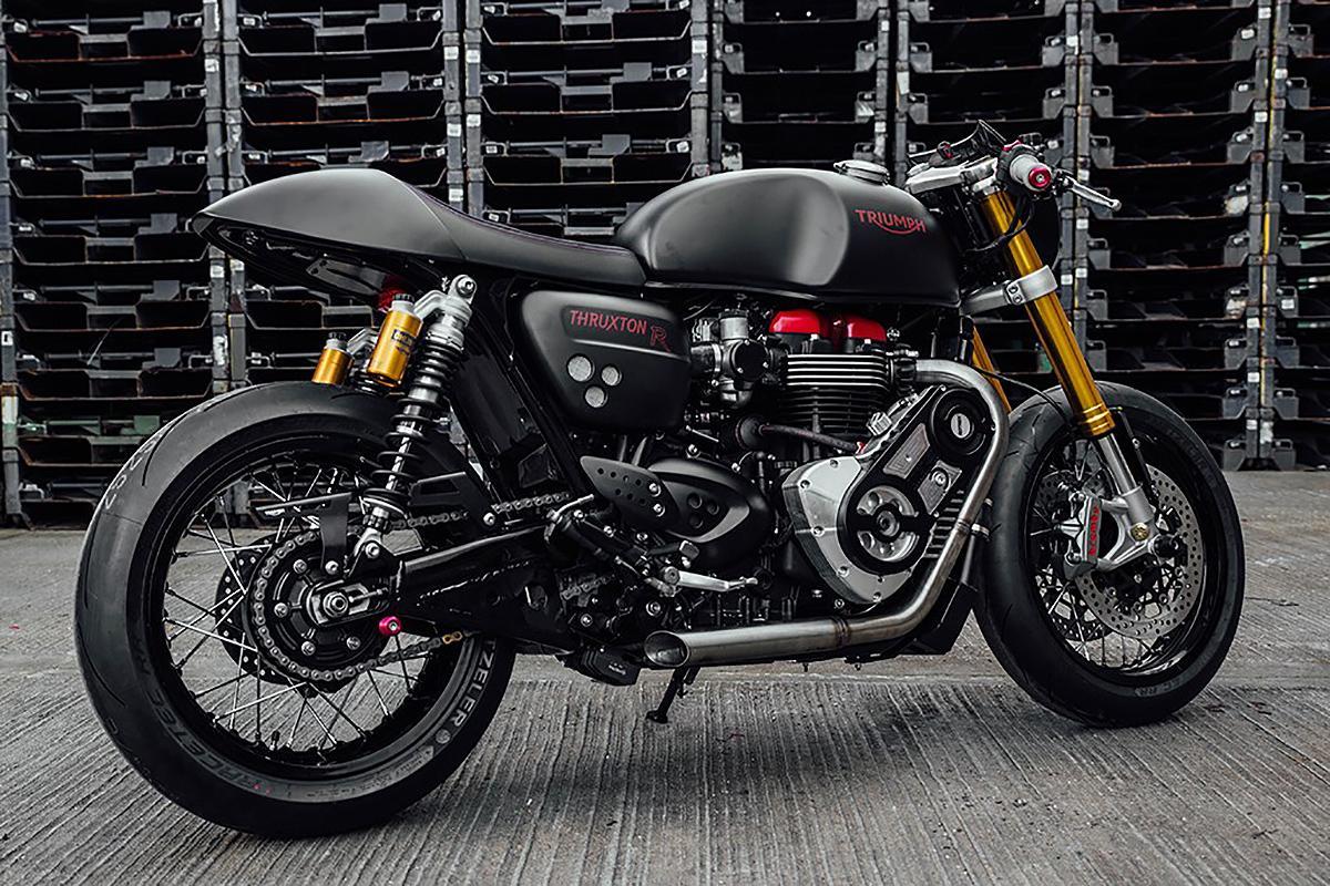 'The Bulldog' - a Supercharged T120 Thruxton R, built by Triumph Germany for the Glemseck 101 ...