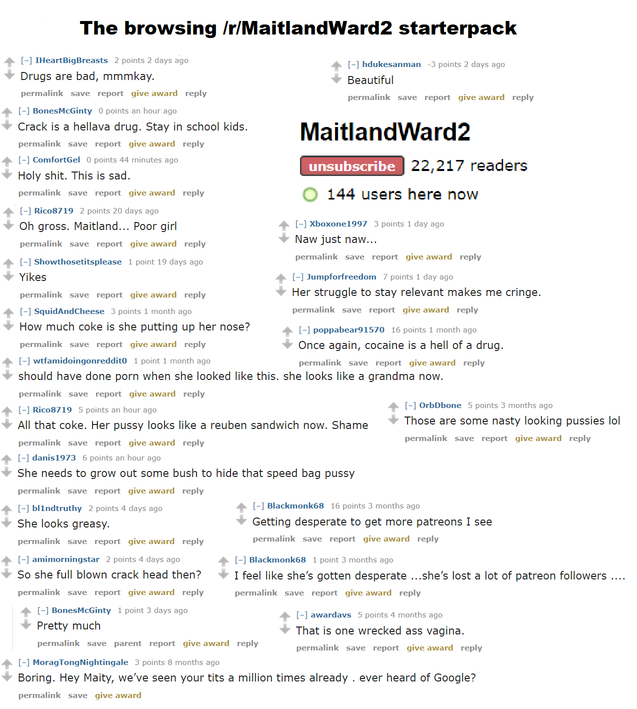 The comment starterpack | Scrolller