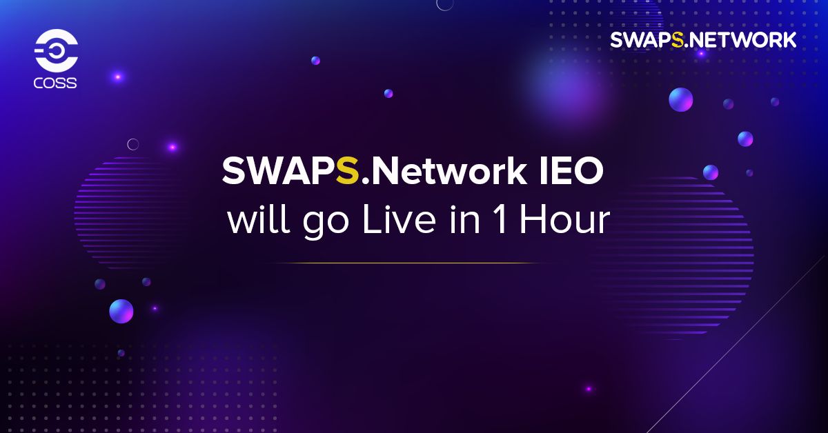 The countdown has begun... COSS ‘Liftoff’ launches with the SWAPS.NETWORK $SWAP token sale in 1 ...