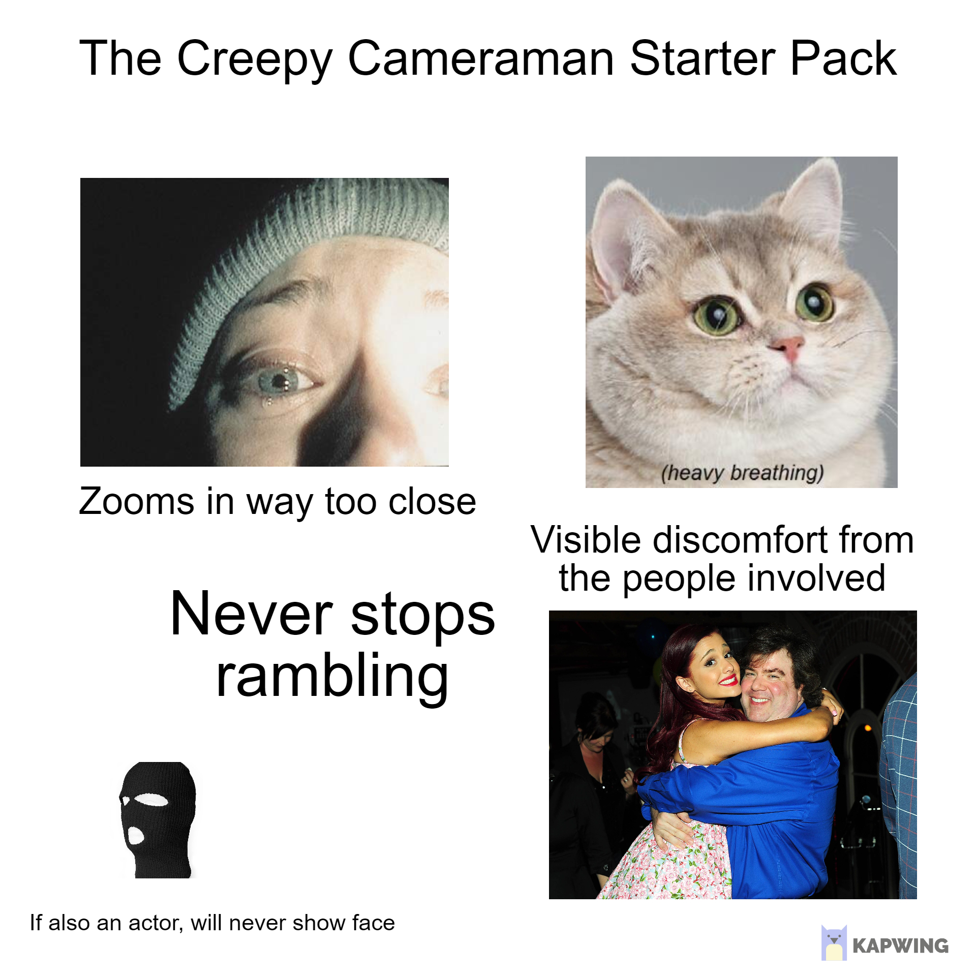 The Creepy Cameraman Starterpack | Scrolller