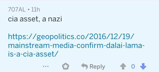 The Dalai Lama is a Nazi, CIA asset | Scrolller