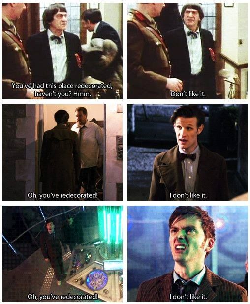 The Doctor doesn't like change | Scrolller