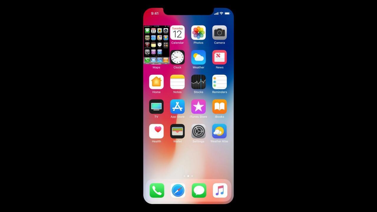 The entire home screen of the original iPhone (320x480 pixels) is about the size of 2 icons on ...