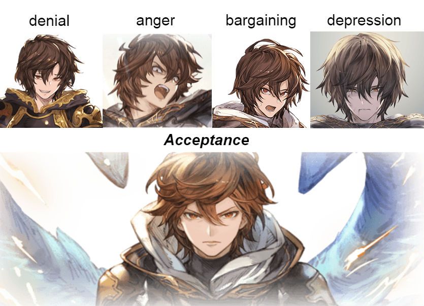 The five stages of grief | Scrolller