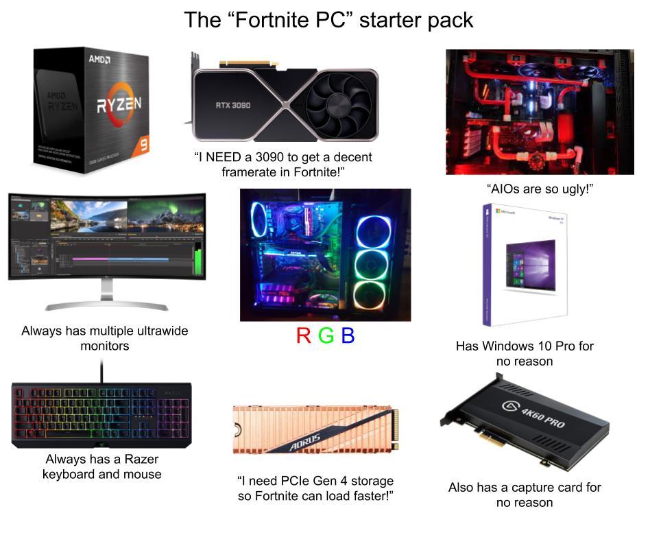 The "Fortnite PC" starter pack | Scrolller