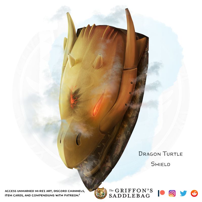 {The Griffon's Saddlebag} Dragon Turtle Shield | Armor (shield) | Scrolller
