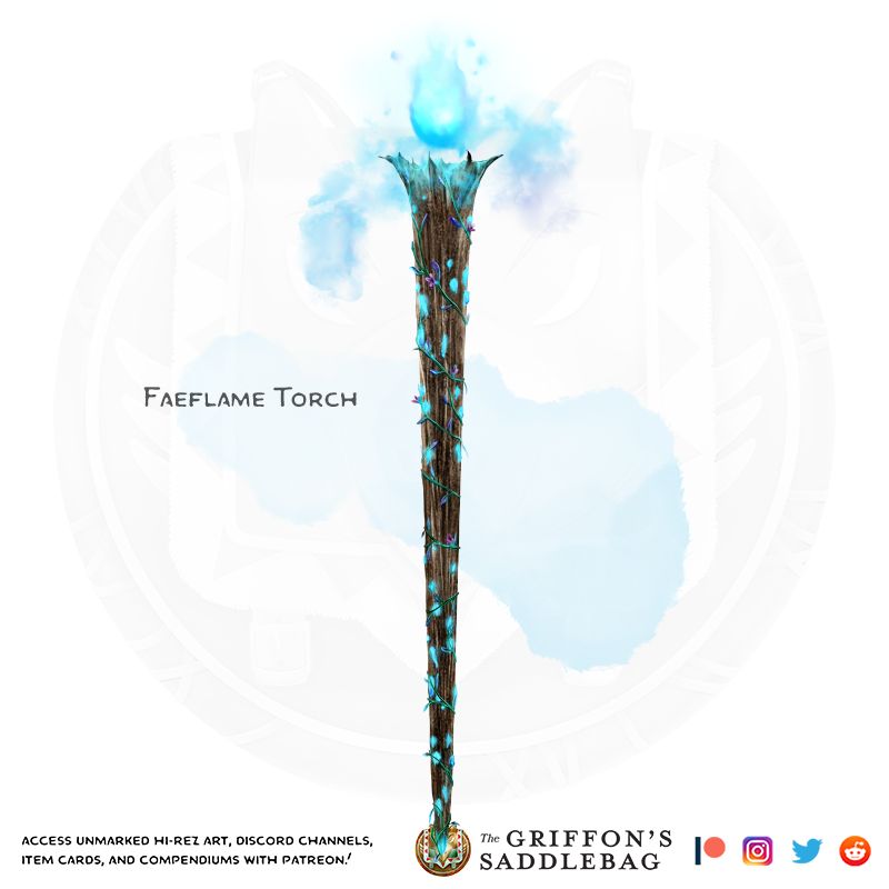 {The Griffon's Saddlebag} Faeflame Torch | Wondrous item | Scrolller