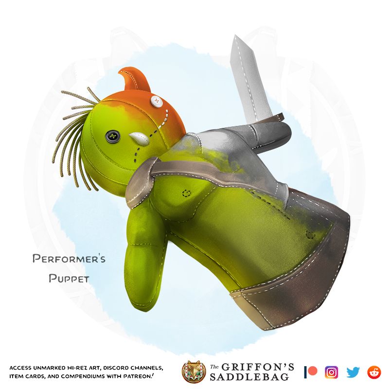 {The Griffon's Saddlebag} Performer's Puppet | Wondrous item | Scrolller