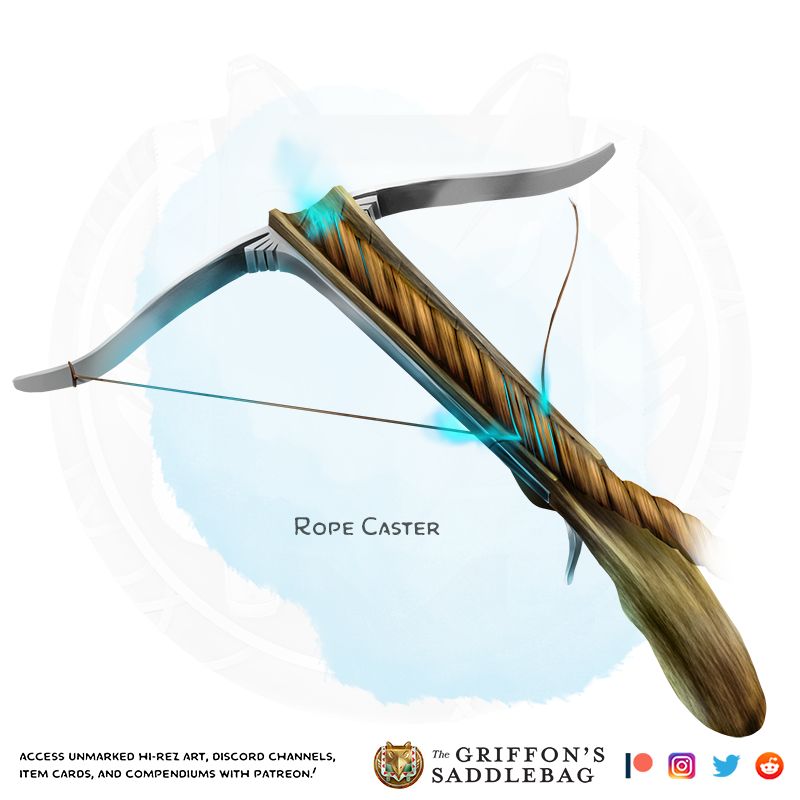 {The Griffon's Saddlebag} Rope Caster | Weapon (crossbow, hand) | Scrolller