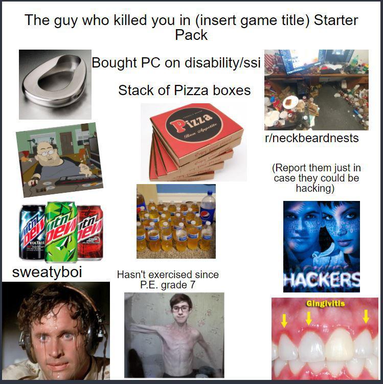 The guy who killed you starterpack | Scrolller
