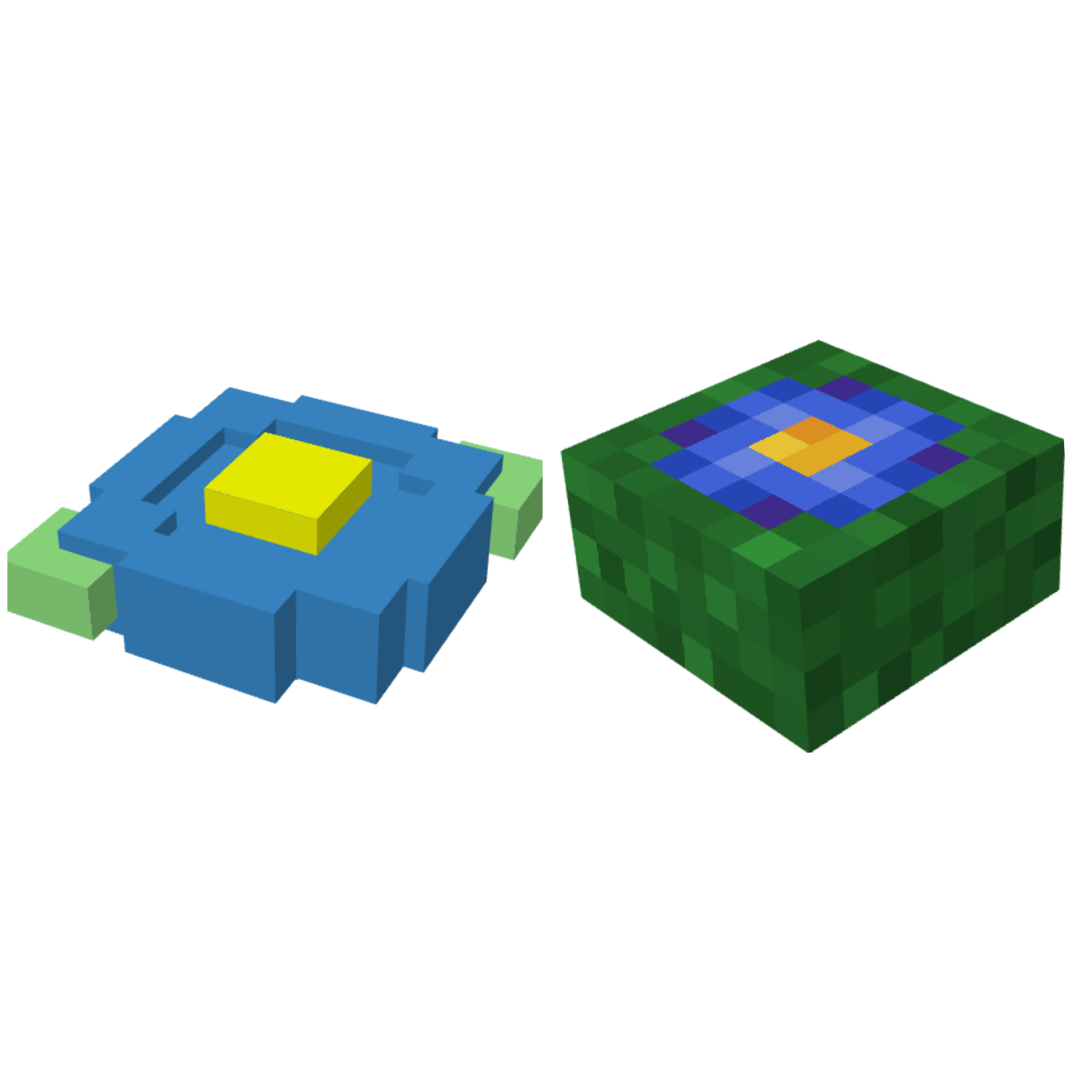 The left is 2019 and the right is 2020 (WP minecraft bee swarm craft+) | Scrolller