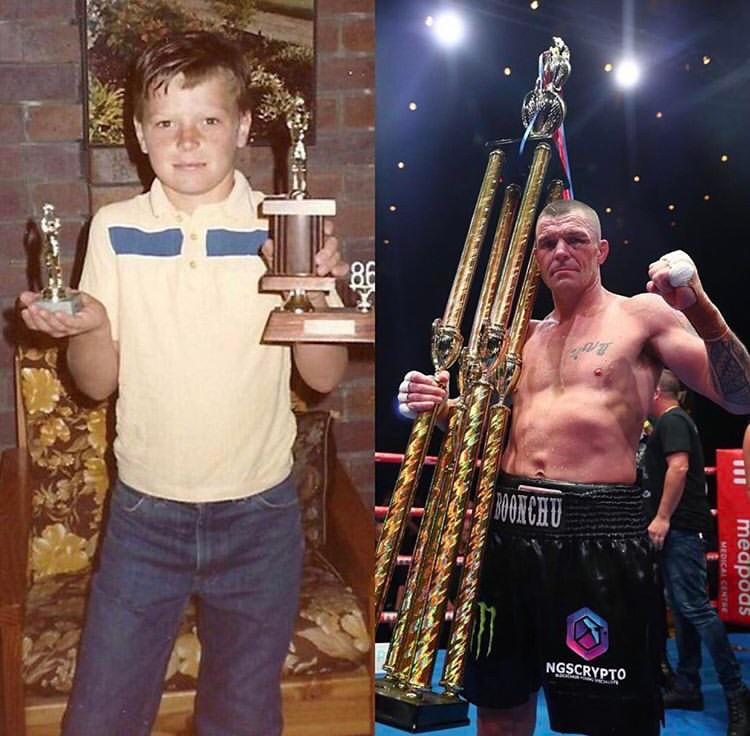 The Legend John Wayne Parr with His First Trophy (1986 Age 10) and Last (2019 Age 43) | Scrolller