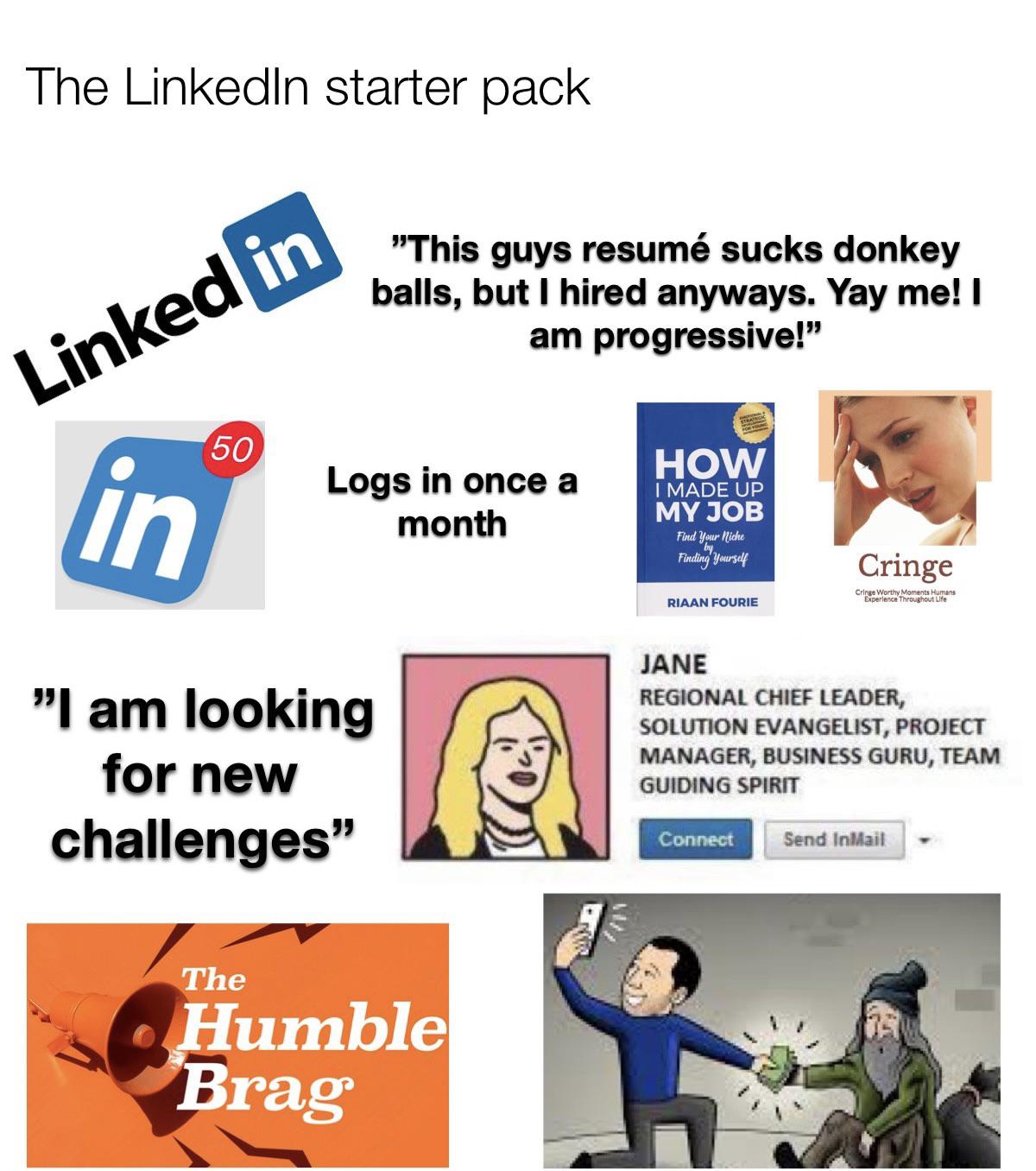 The LinkedIn starter pack | Scrolller