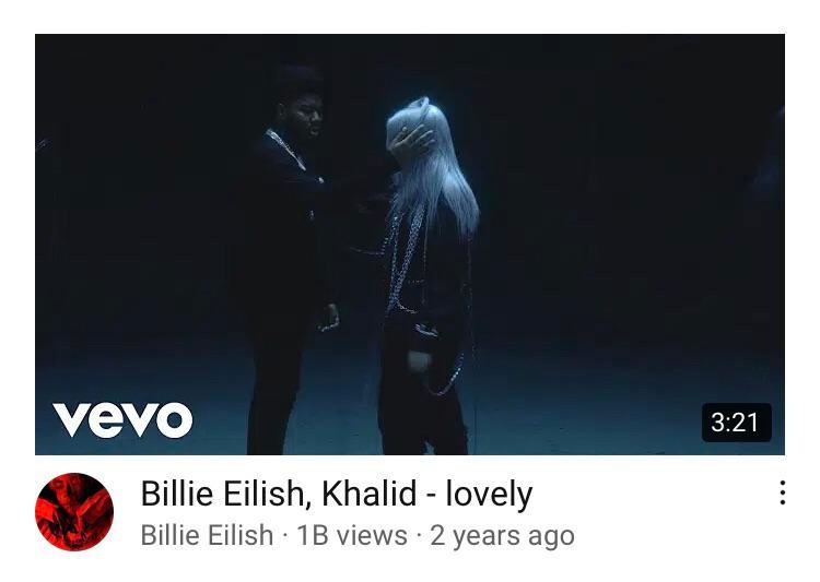 The music video for Lovely has reached a billion views!!! | Scrolller