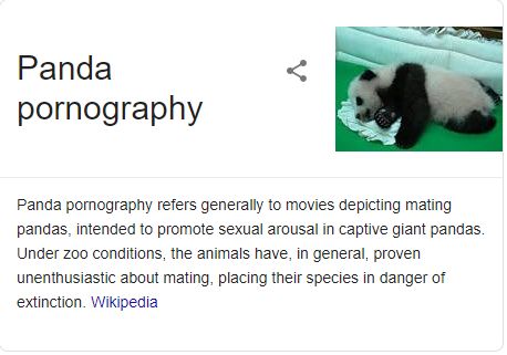 The one benefit of pornography: preventing pandas extinction. | Scrolller