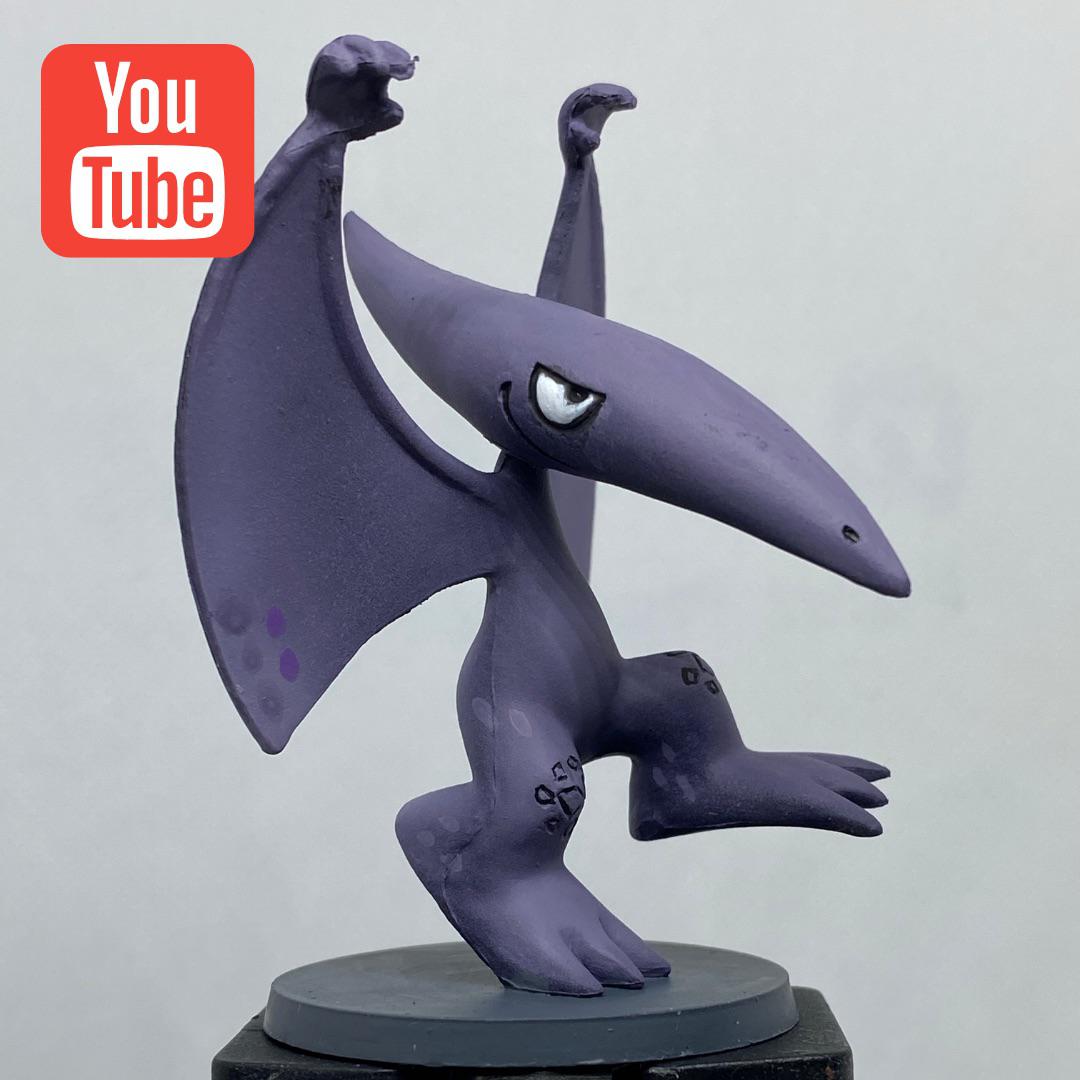The Pterodactyl from Munchkin Dungeon. YouTube tutorial in the comments! | Scrolller
