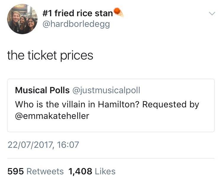 The ticket prices | Scrolller