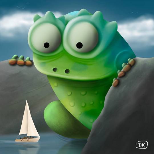 ‪The Titan Frog...a curious and peaceful colossus‬ by me | Scrolller