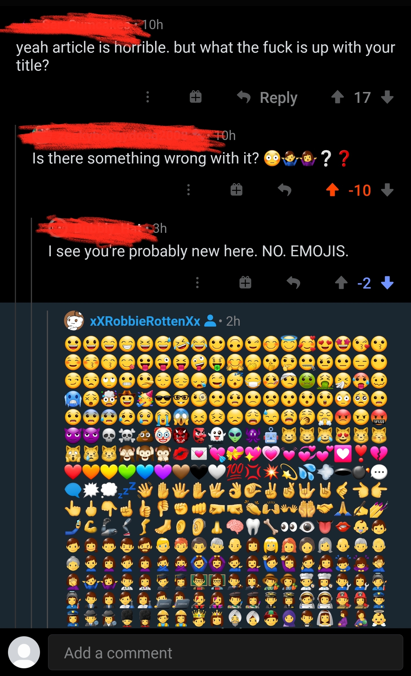 The title had a few emojis in it | Scrolller