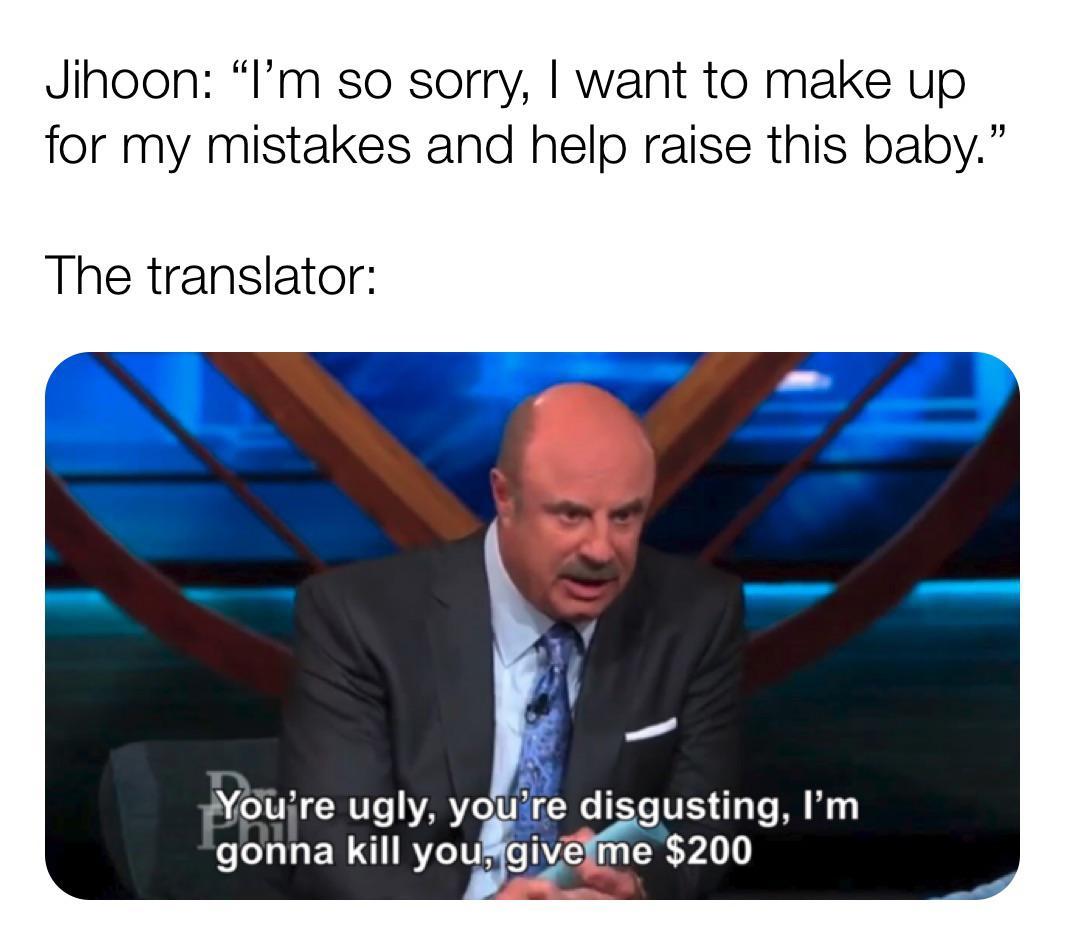 The translator wanted drama | Scrolller