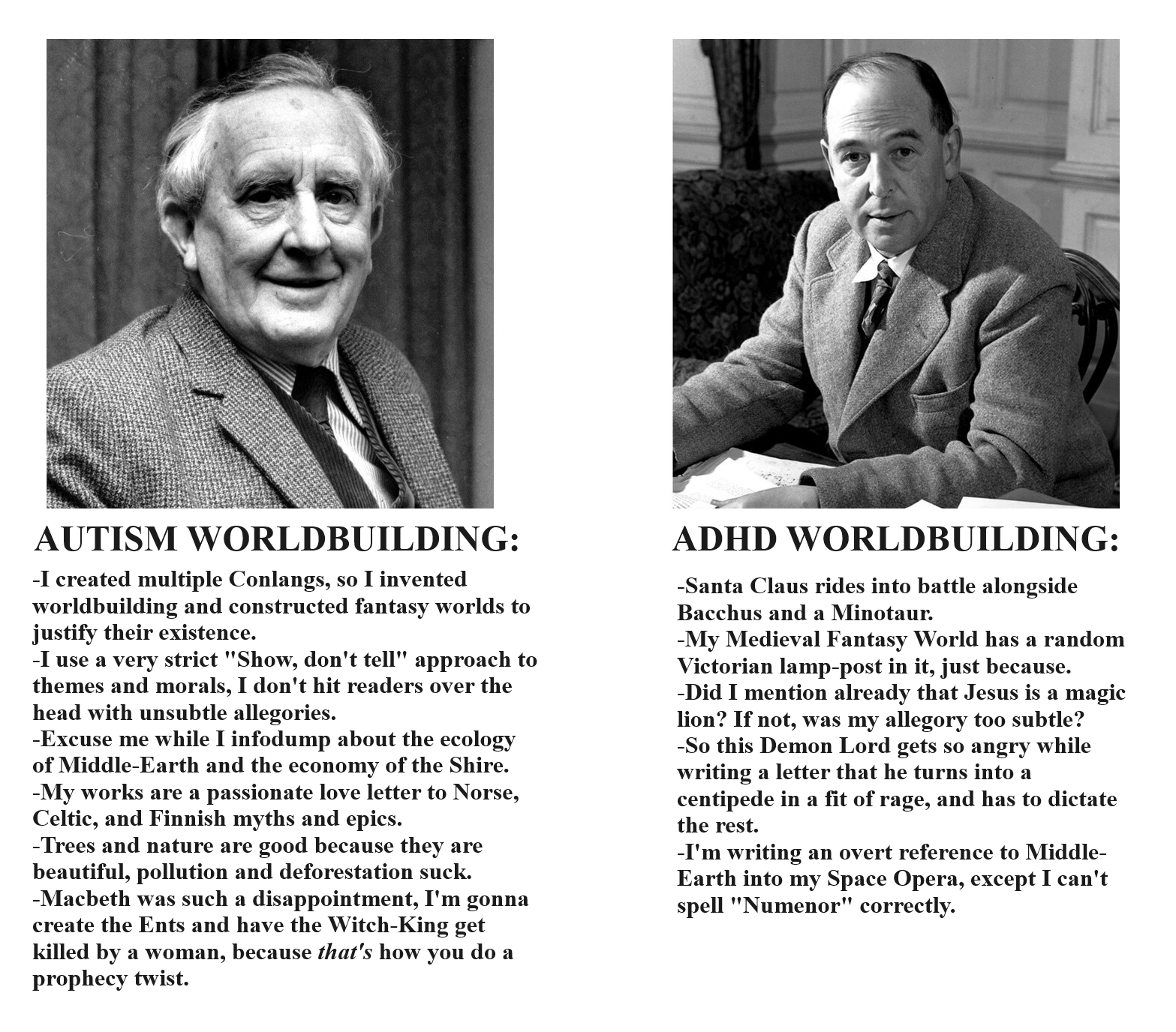 The two types of Neurodivergent Worldbuilding: | Scrolller