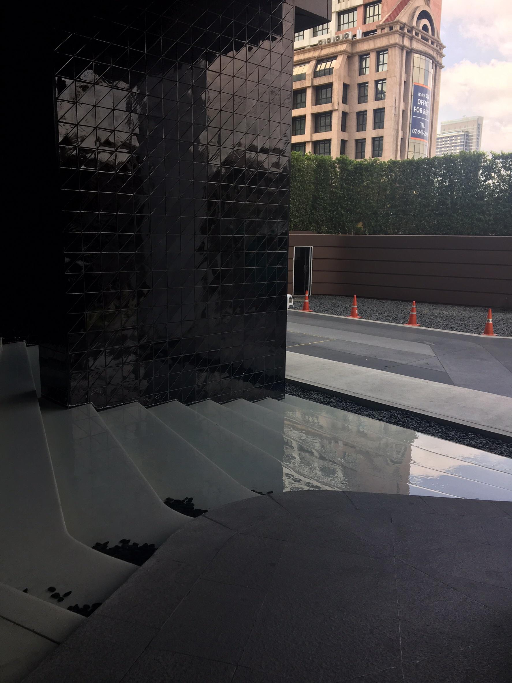 These aren't stairs. This is a decorative waterfall. | Scrolller