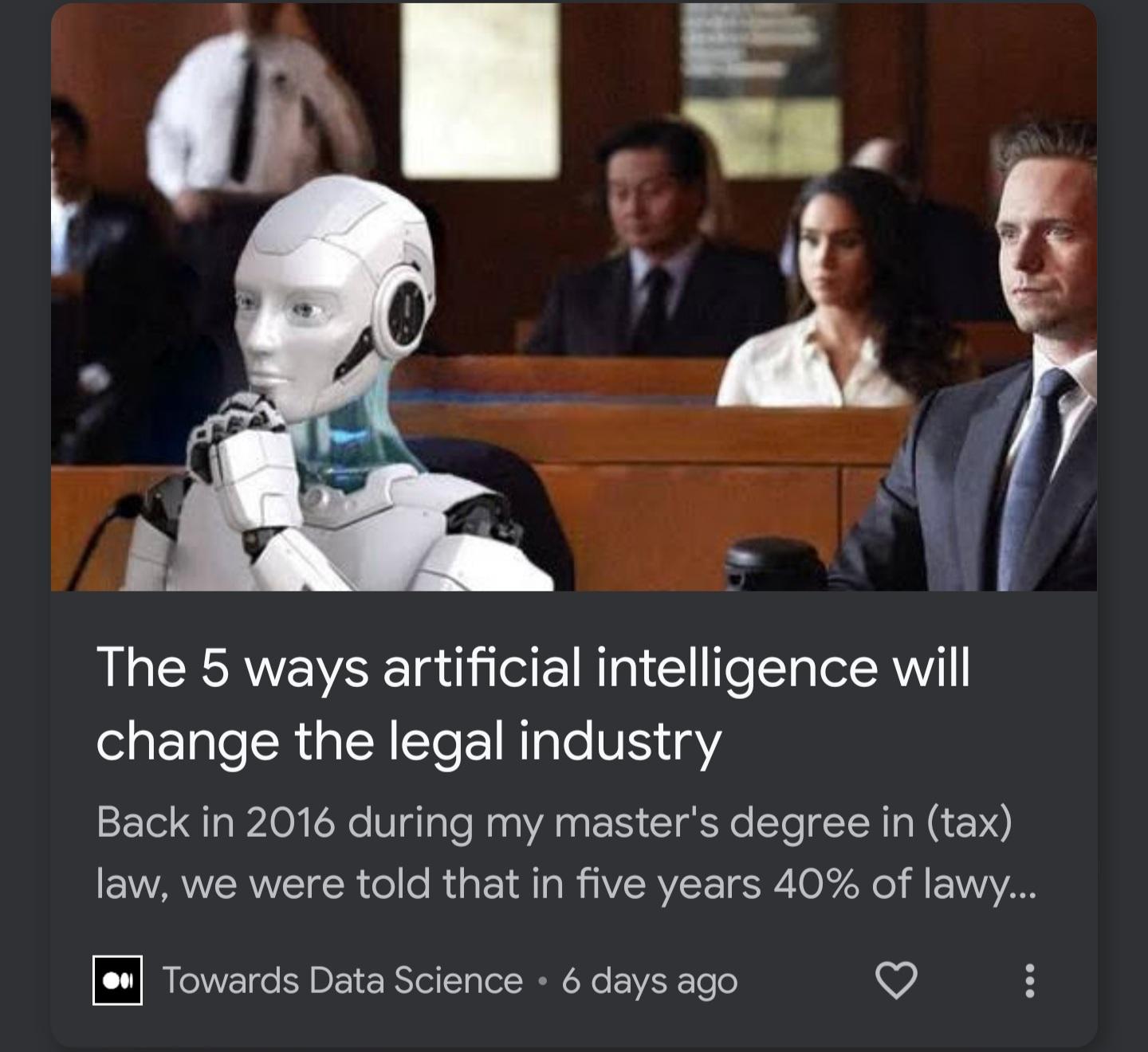 They replaced Harvey with a robot | Scrolller