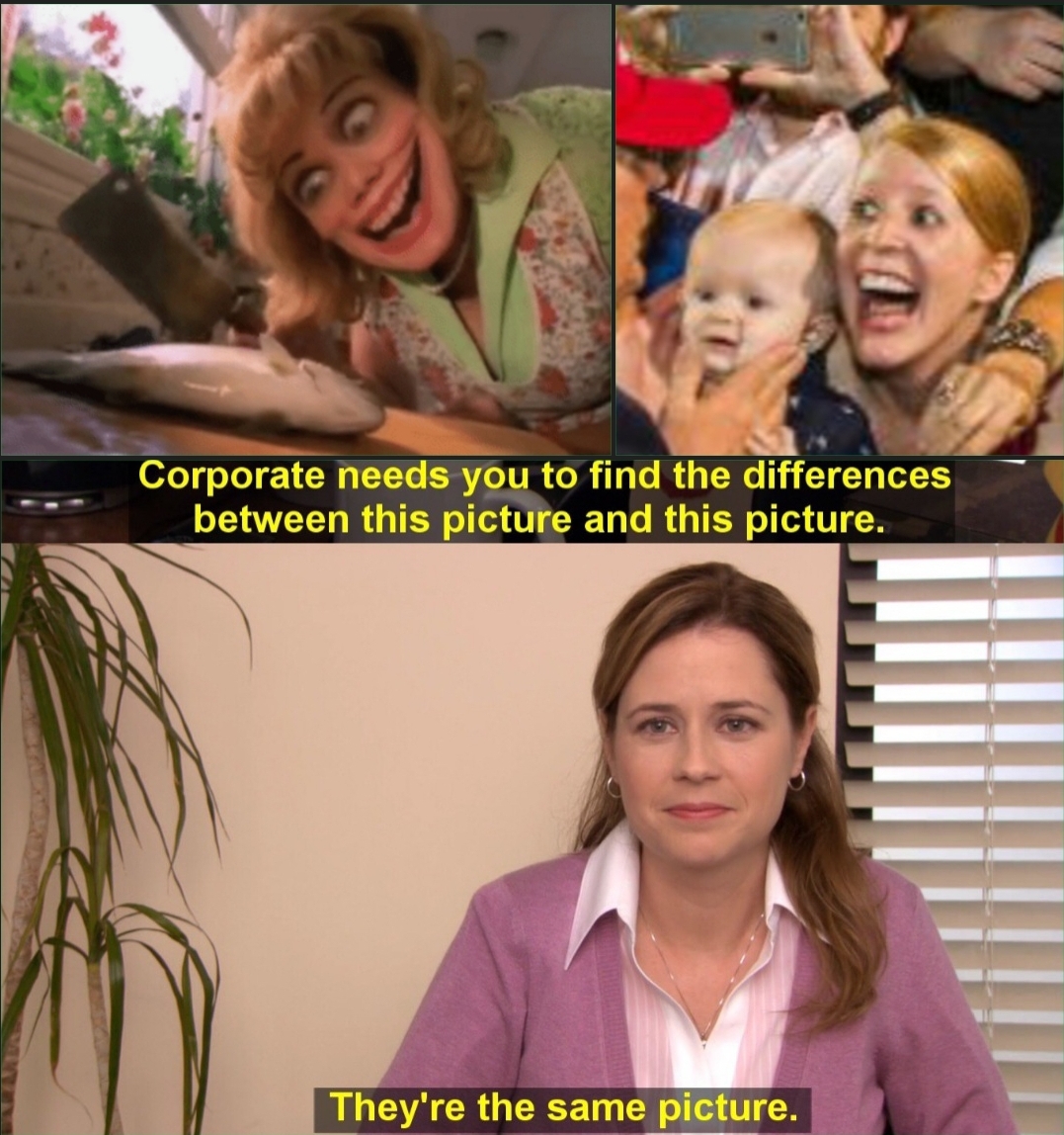 They're the same picture. | Scrolller