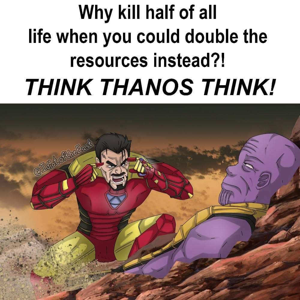 Think Thanos Think!!. | Scrolller
