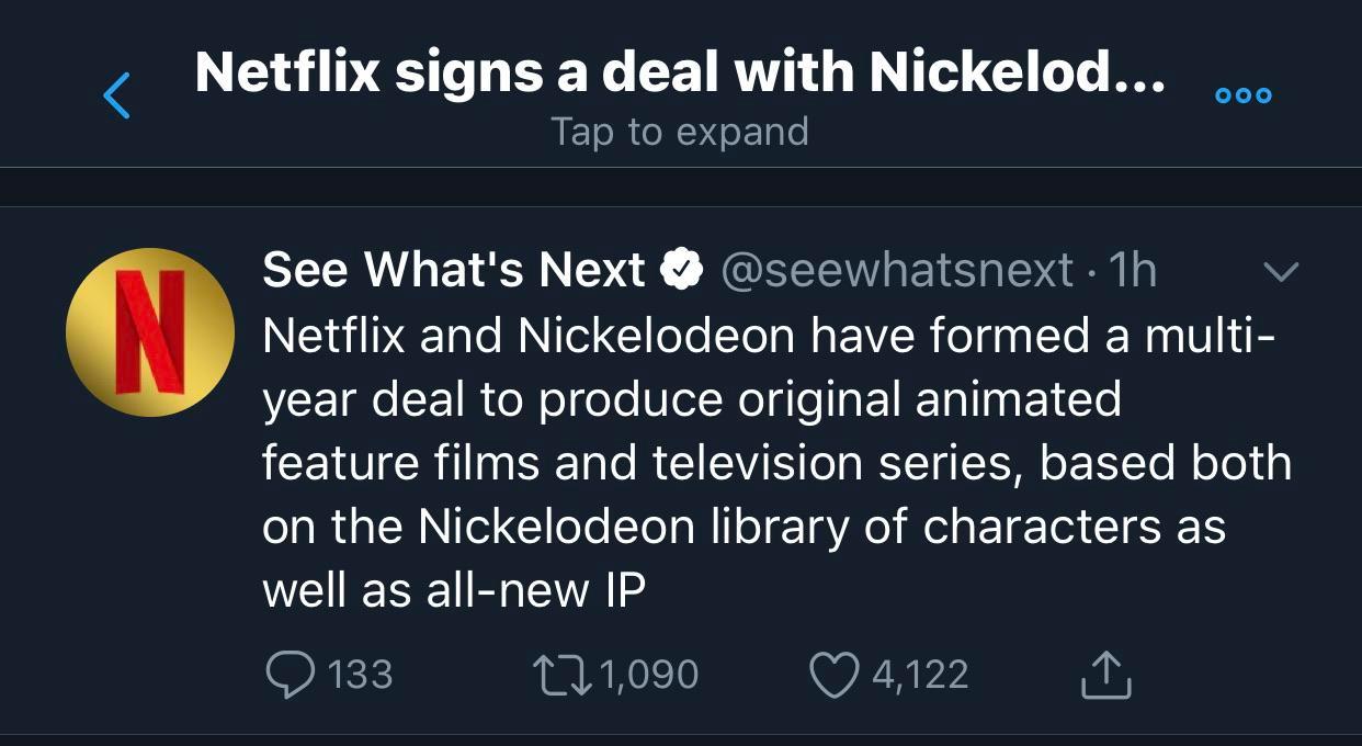 Netflix signs a deal with Nickelodeon. Fingers crossed? | Scrolller