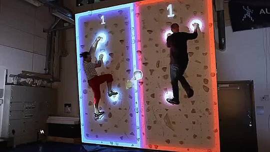 This augmented reality game is like a mix of wall climbing and air hockey | Scrolller