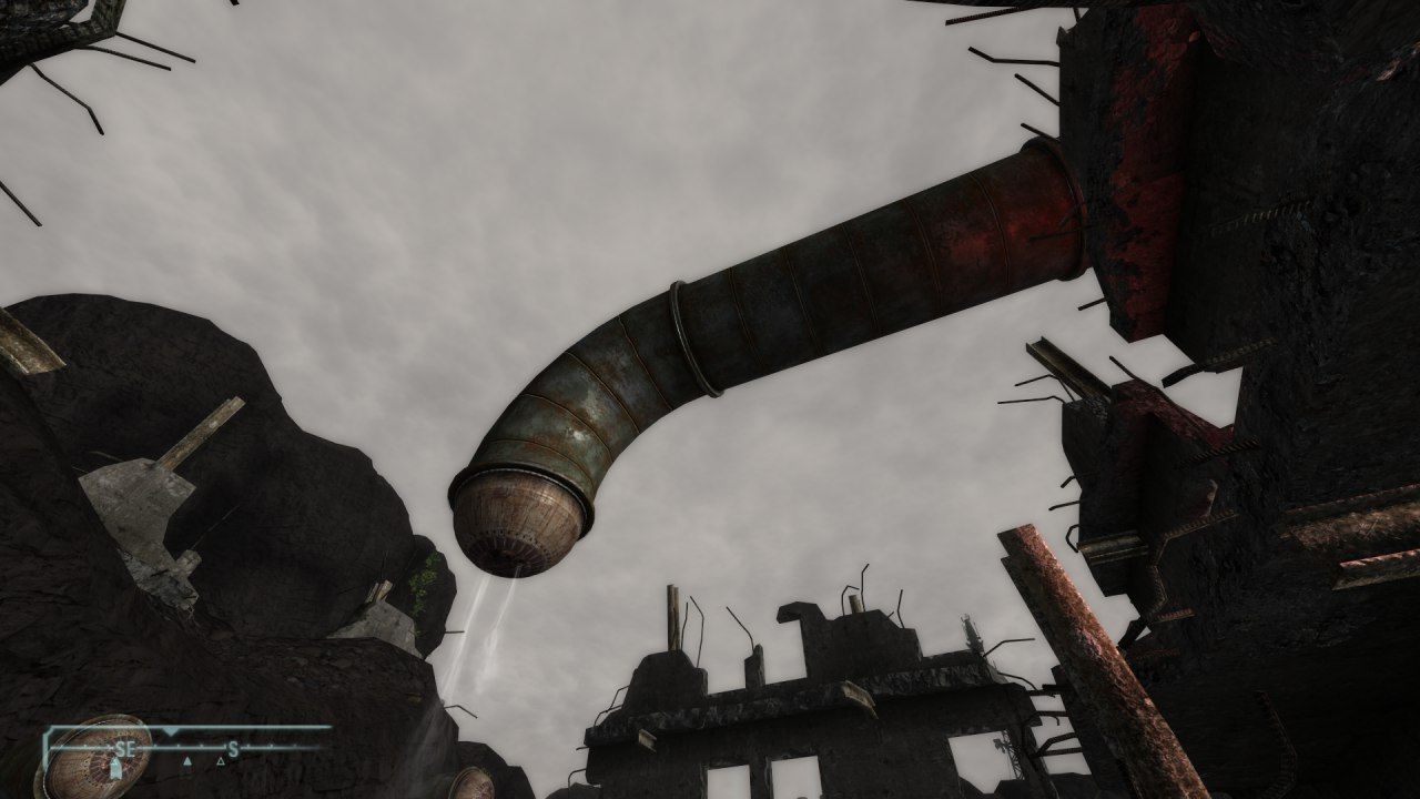 This huge pipe in Fallout: New Vegas | Scrolller