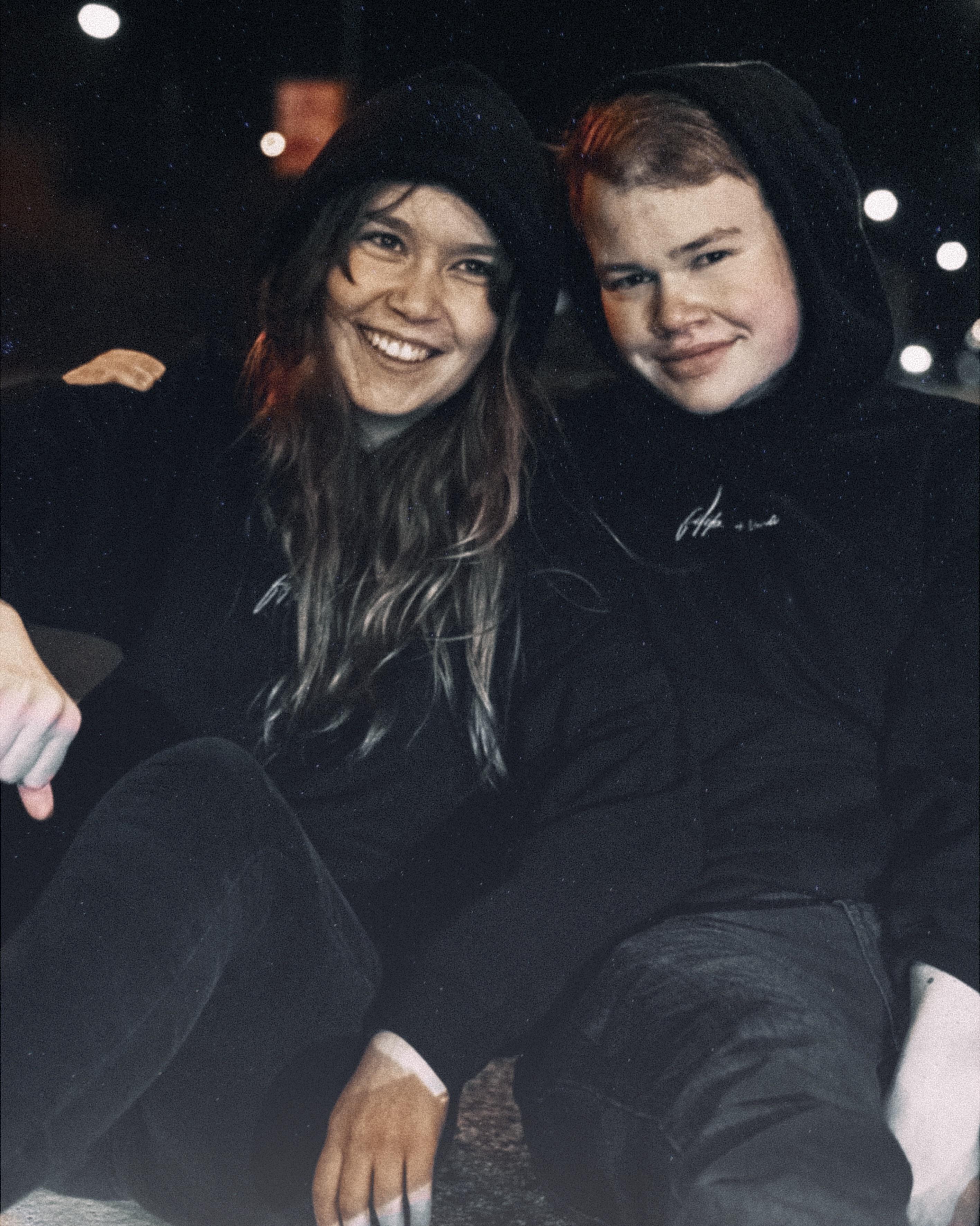 This is my girl, she’s very happy with how she looks. And I’m happy with how I look. Are we ...