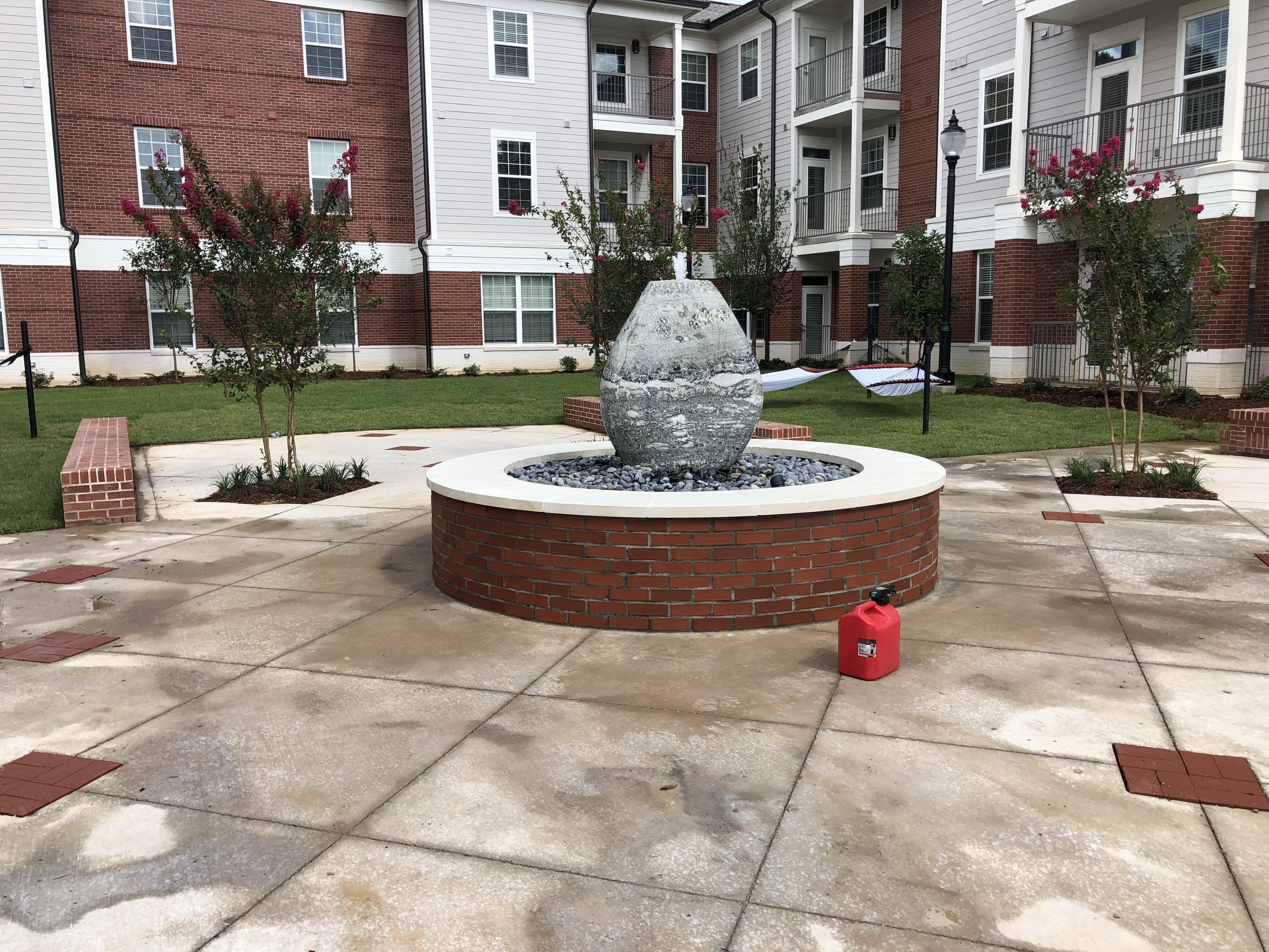 This is the final product for the courtyard | Scrolller