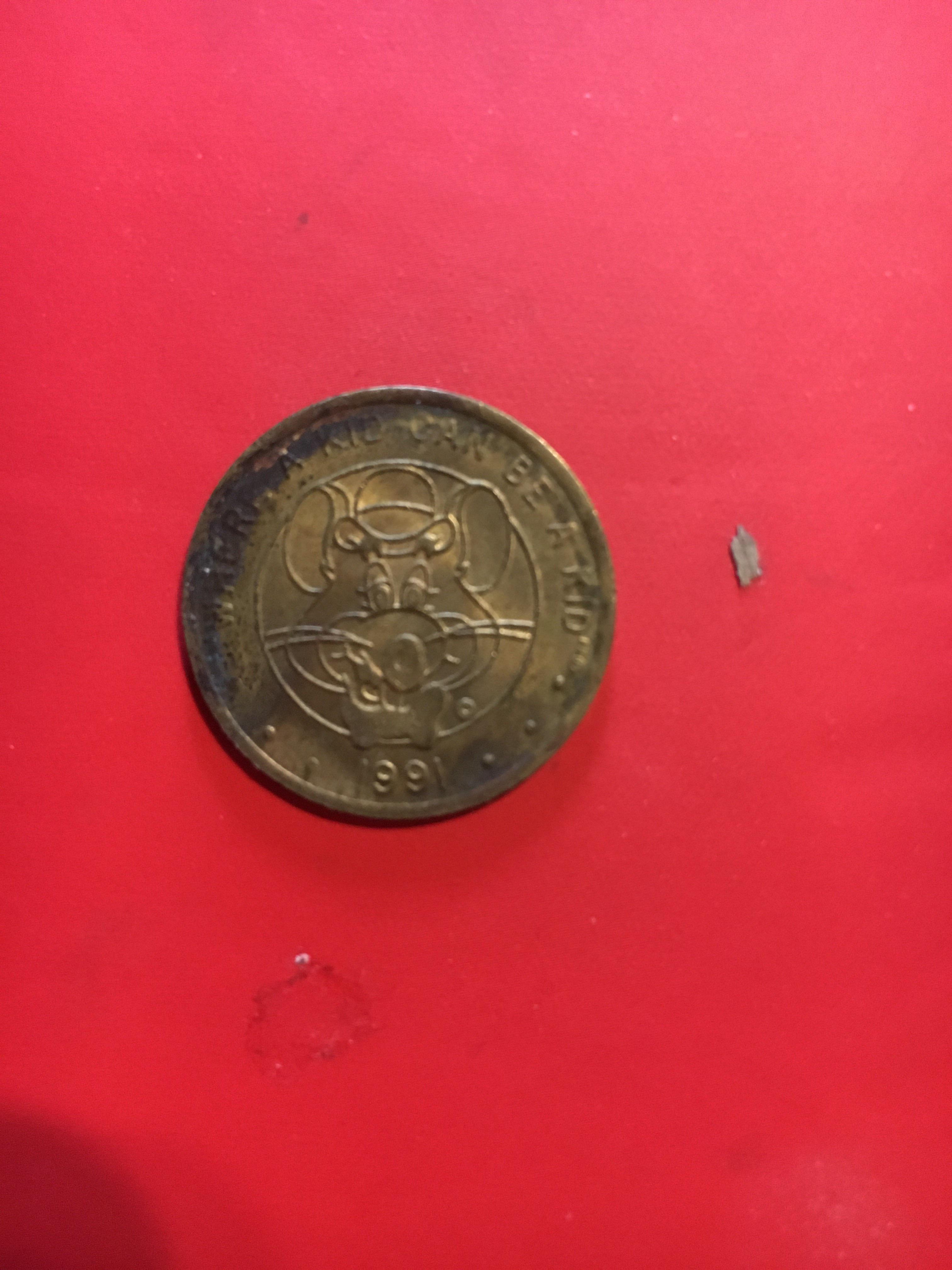 This is weird but I have a Chuck’E Cheese token from 1991. Idk how much it is worth tho | Scrolller