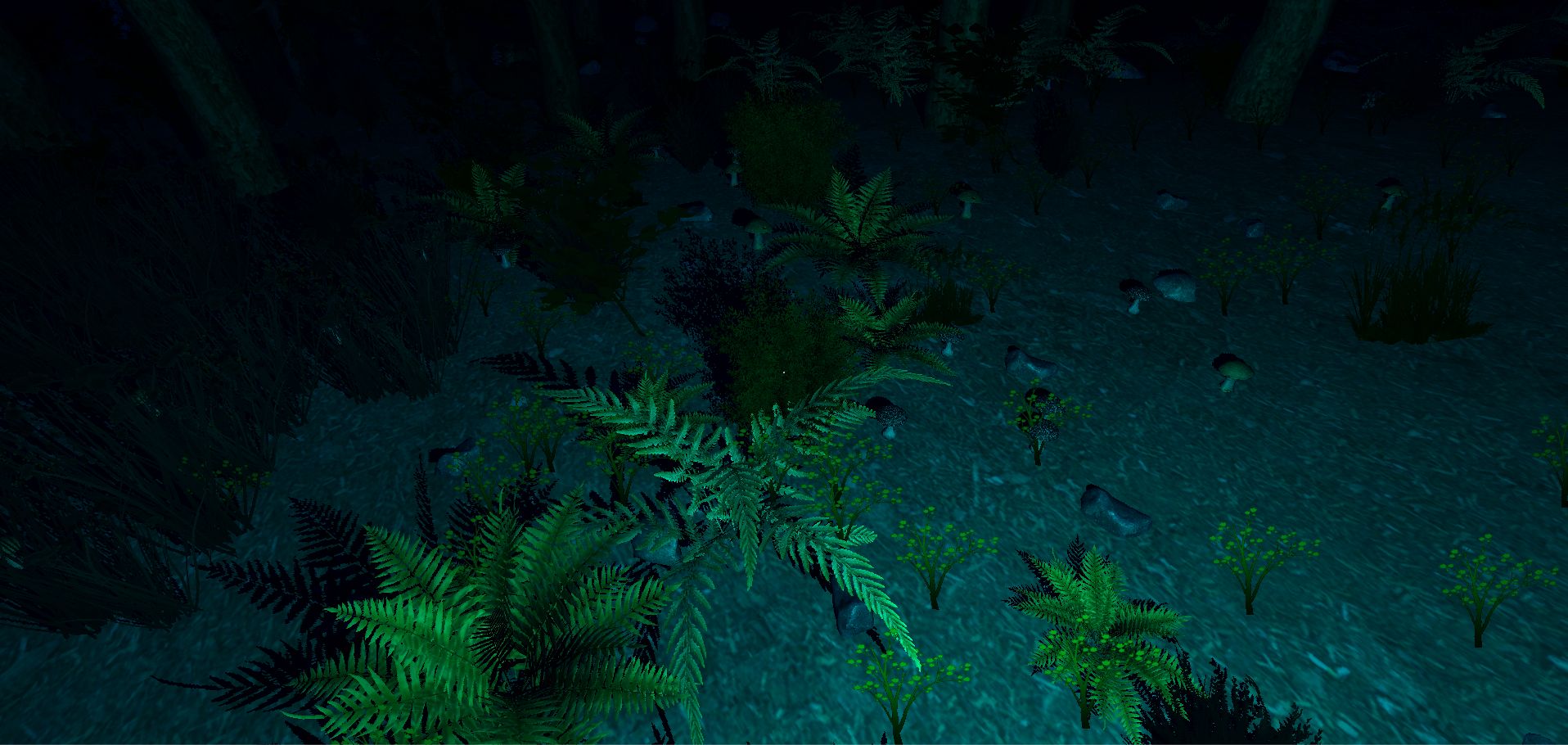 This is what the forest looks like in my survival horror game I'm working on. Still in ...