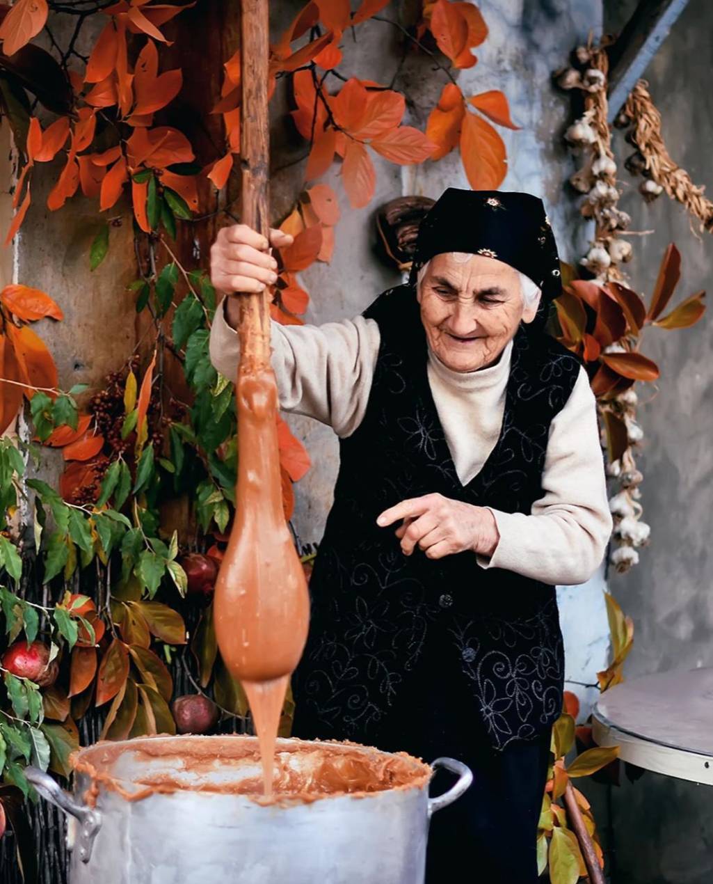 This photo of grandmother making churchkhela makes me feel so nostalgic. | Scrolller