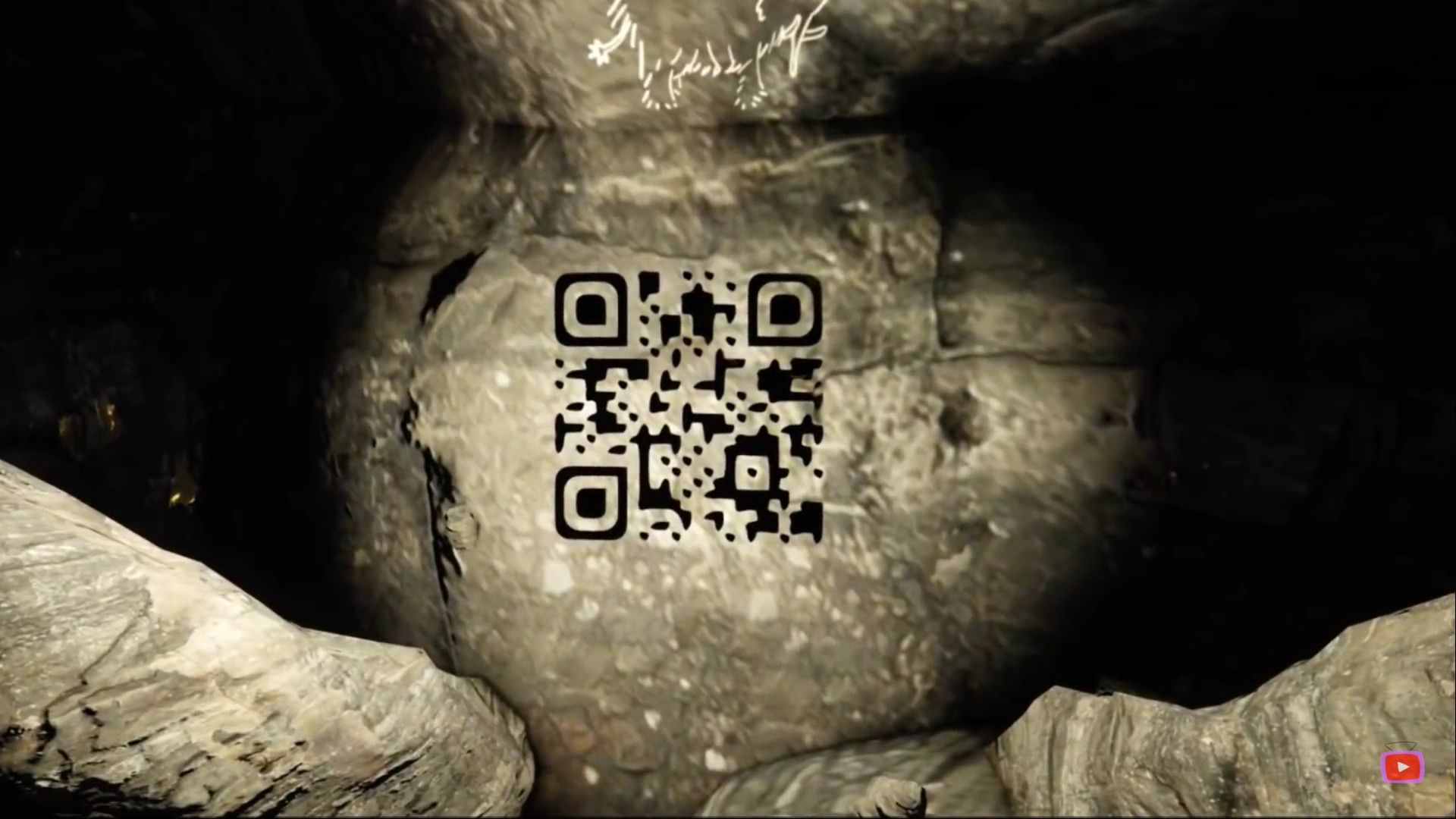 This QR code in a secret cave in snow | Scrolller