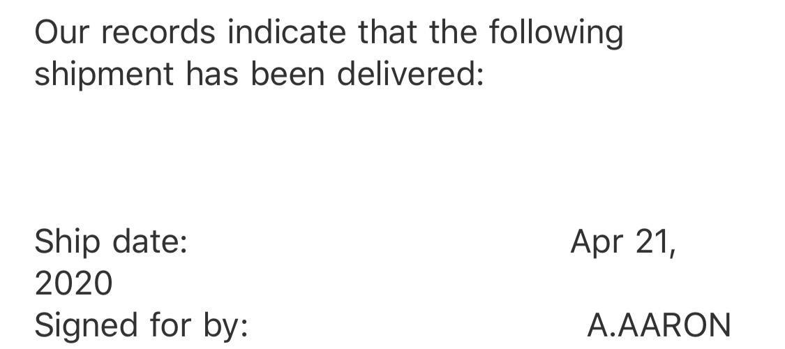 Thought you might appreciate this tracking update FedEx sent me | Scrolller