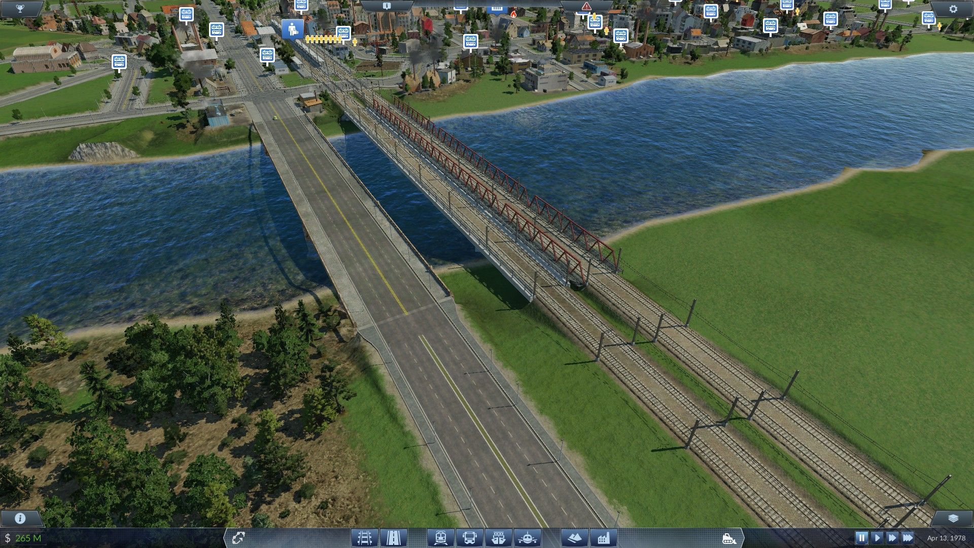 Three different bridges from different eras right next to each other | Scrolller