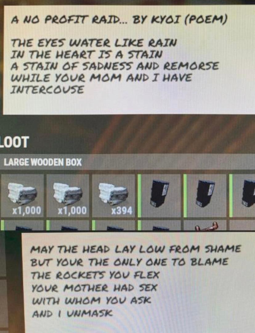 Throwback to when I raided a poet | Scrolller