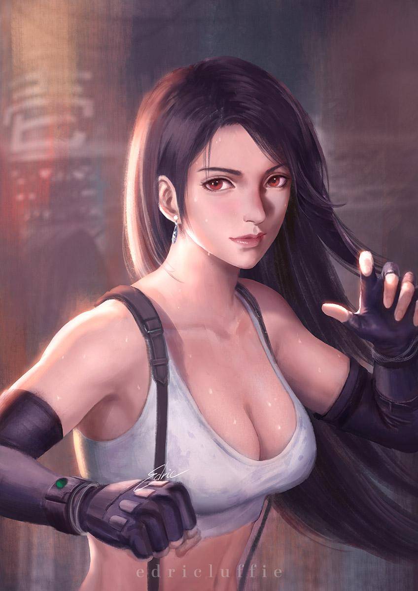 Tifa Sweating [art by me, edricluffie] | Scrolller