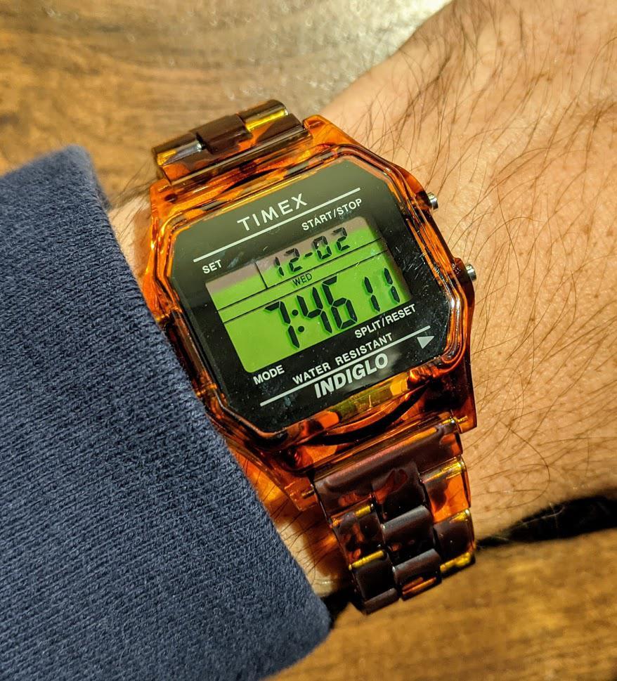 [TIMEXxBEAMS] Classics Digital Tortoise Shell | Scrolller